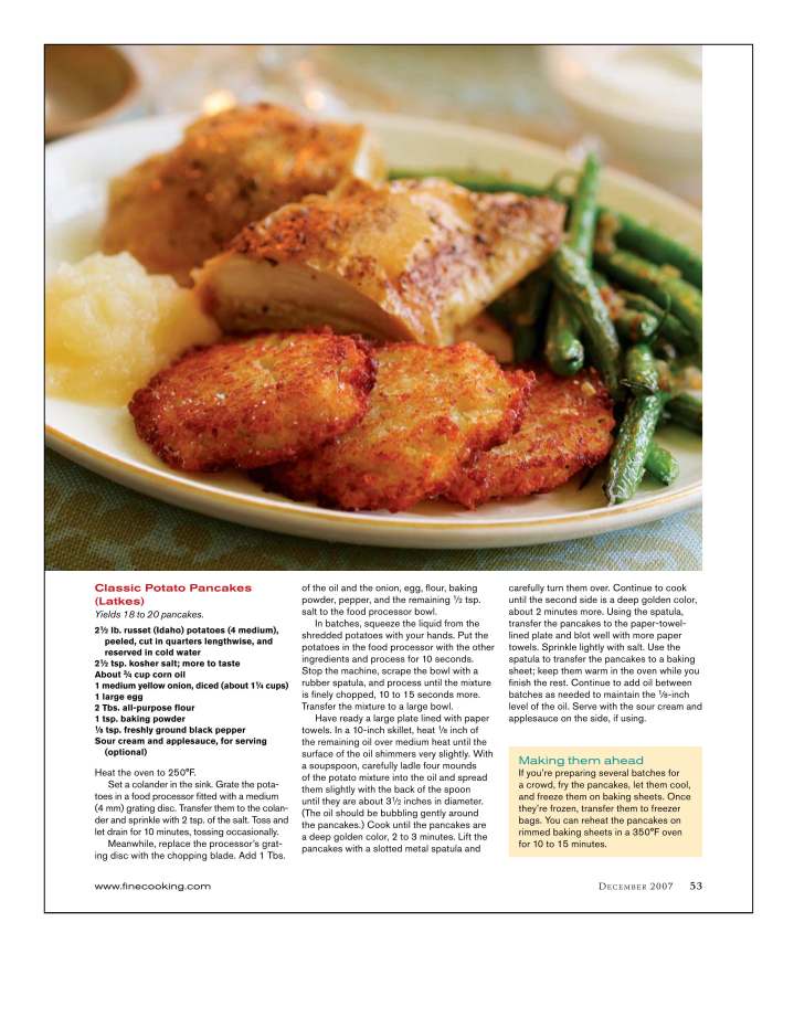 Let’s Talk Latkes – Chef Diana Andrews